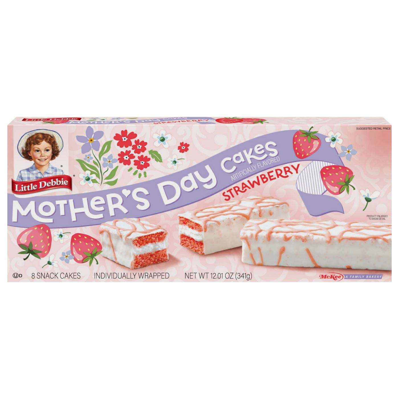 Little Debbie Mother's Day Strawberry Snack Cakes - 8 ct- Pack of 2 ...