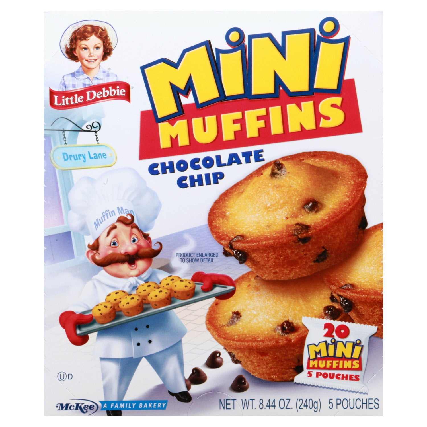 Little Debbie Muffins Little Chocolate Chip 8.27 oz - Walmart.com