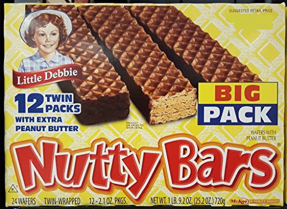 Little Debbie Nutty Bars, Big Pack Snack Boxes (Pack of 2) - Walmart.com