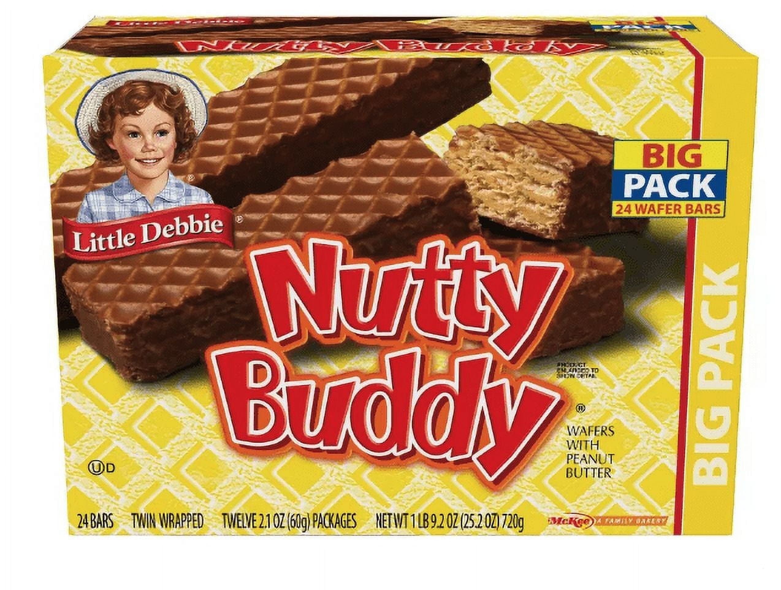 Little Debbie Nutty Buddy Wafer Bars, 24 ct, 25.2 oz - Walmart Business ...