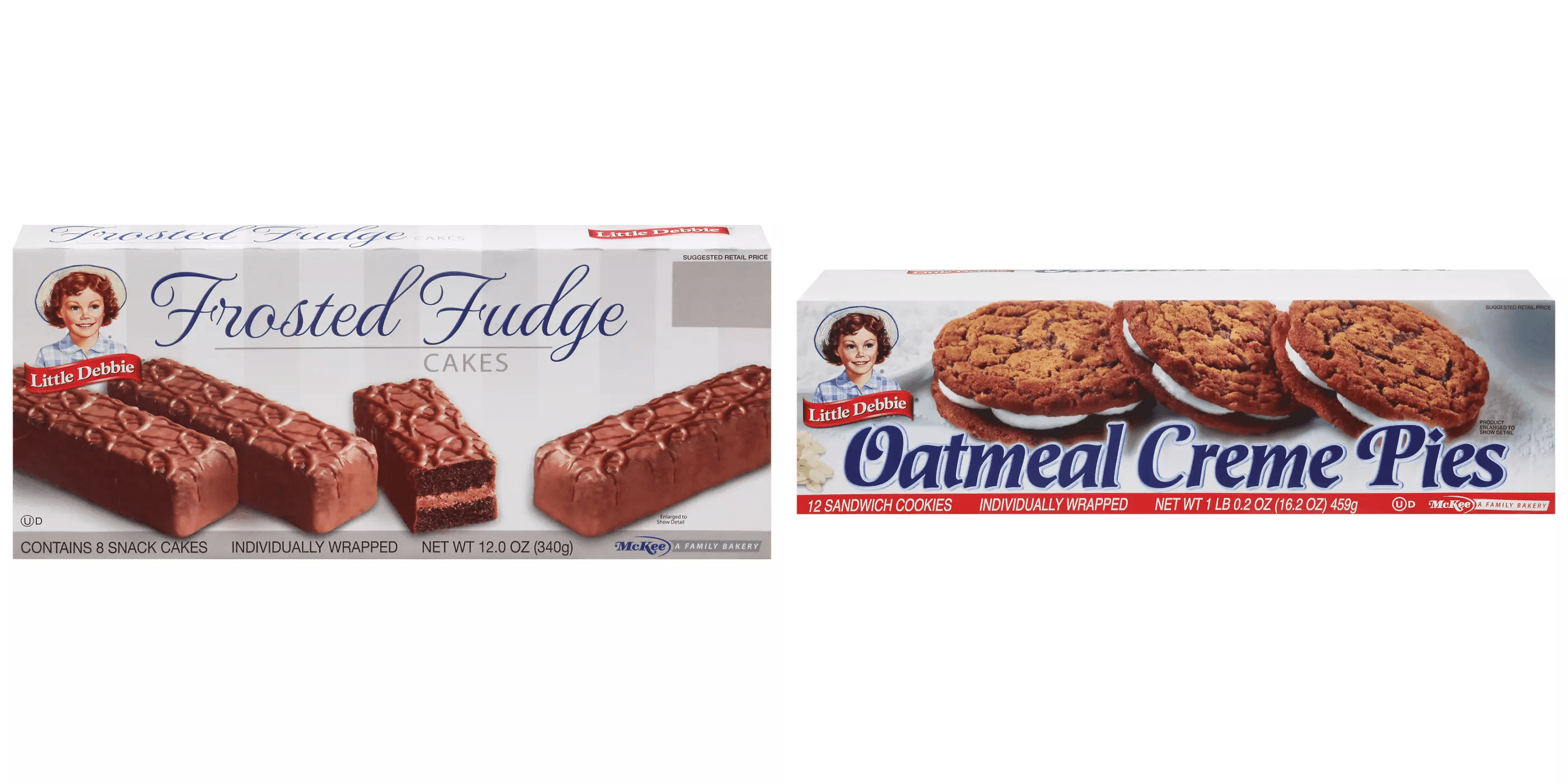 Little Debbie Oatmeal Creme Pies Sandwich Cookies, 12 ct&Little Debbie ...