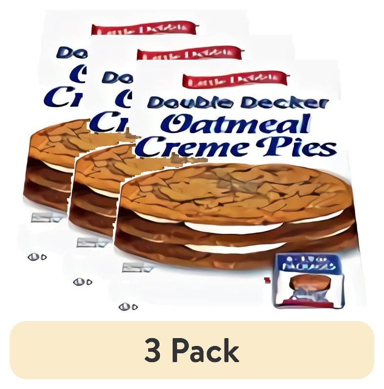 (3 pack) Little Debbie Oatmeal Double Decker Rounds, Individually ...
