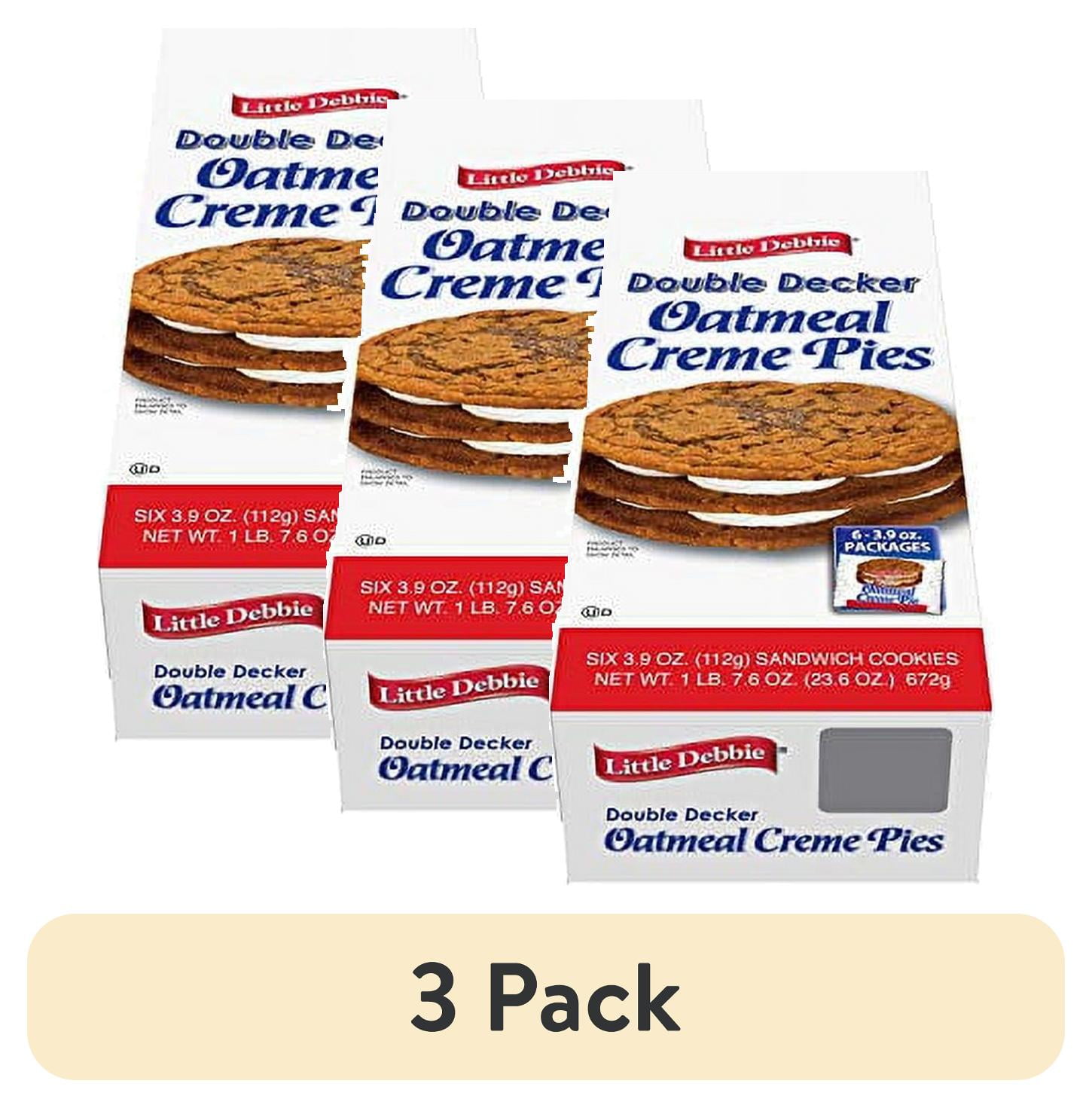 (3 pack) Little Debbie Oatmeal Double Decker Rounds, Individually ...