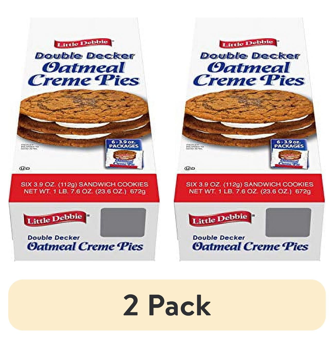 (2 pack) Little Debbie Oatmeal Double Decker Rounds, Individually ...