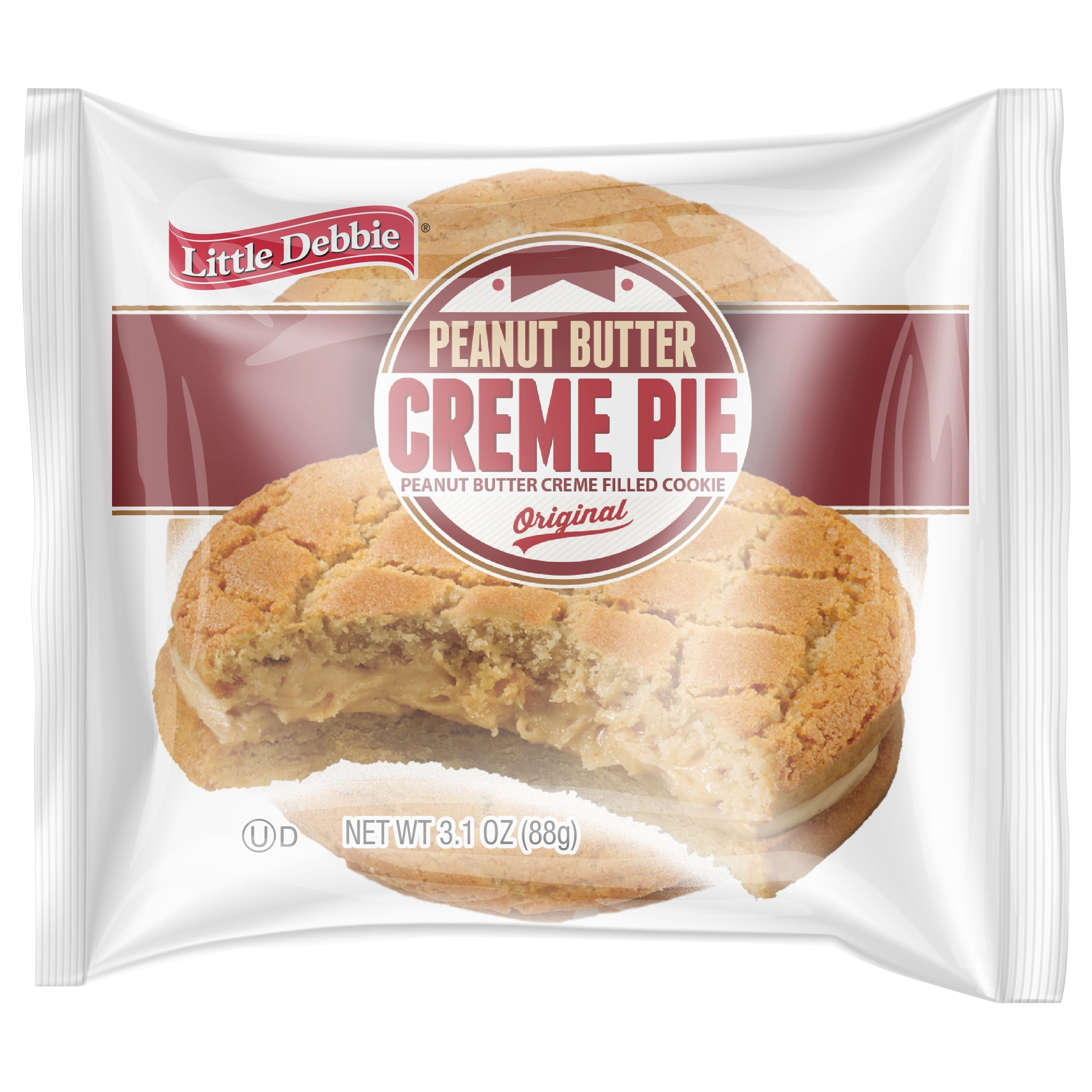 Little Debbie Single Serve Peanut Butter Crème Pie, 3.1 oz - Walmart.com