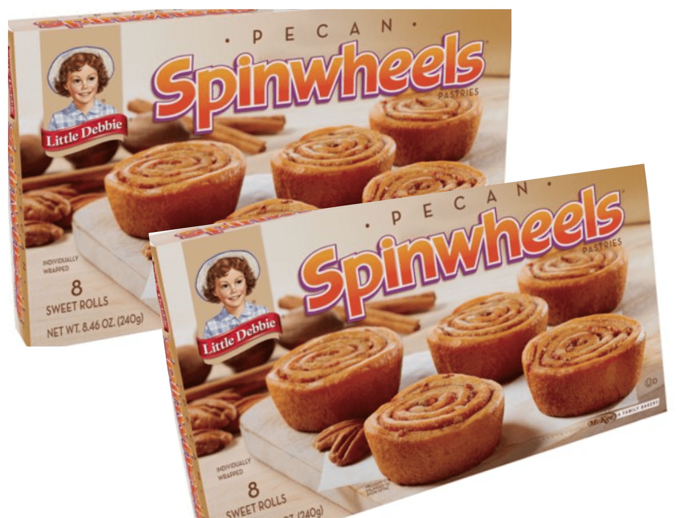 Little Debbie Pecan Spinwheels, 8 ct, 8.46 oz 2pk - Walmart.com