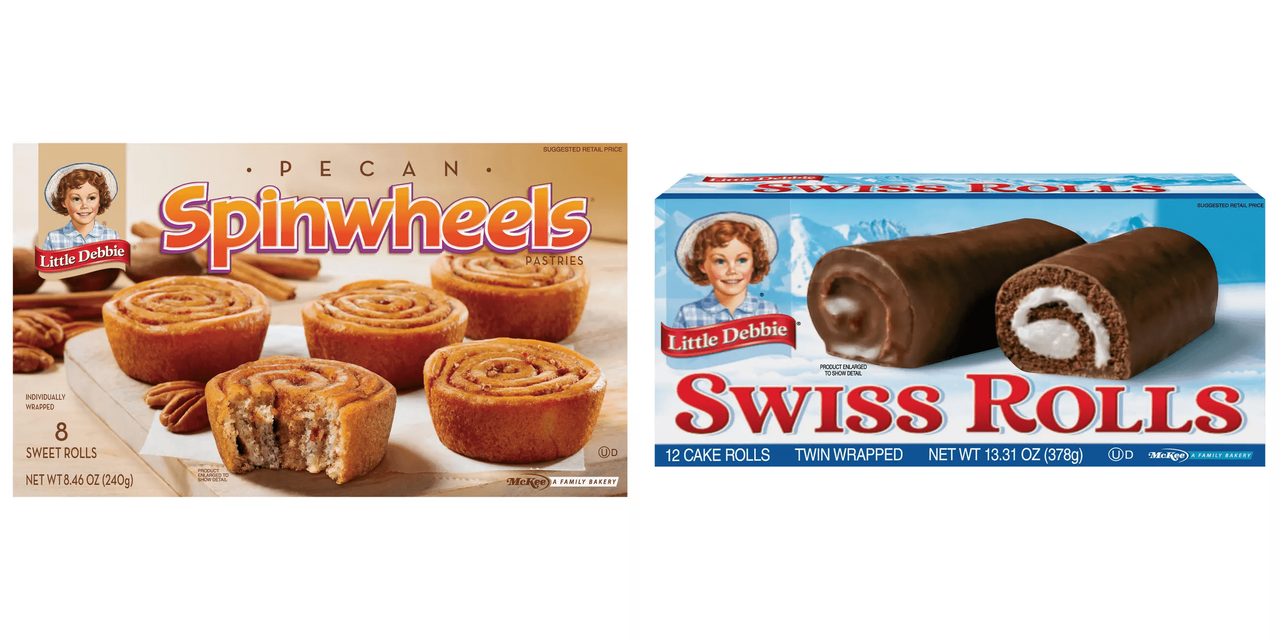 Little Debbie Pecan Spinwheels, 8 ct&Little Debbie Star Crunch Cosmic ...