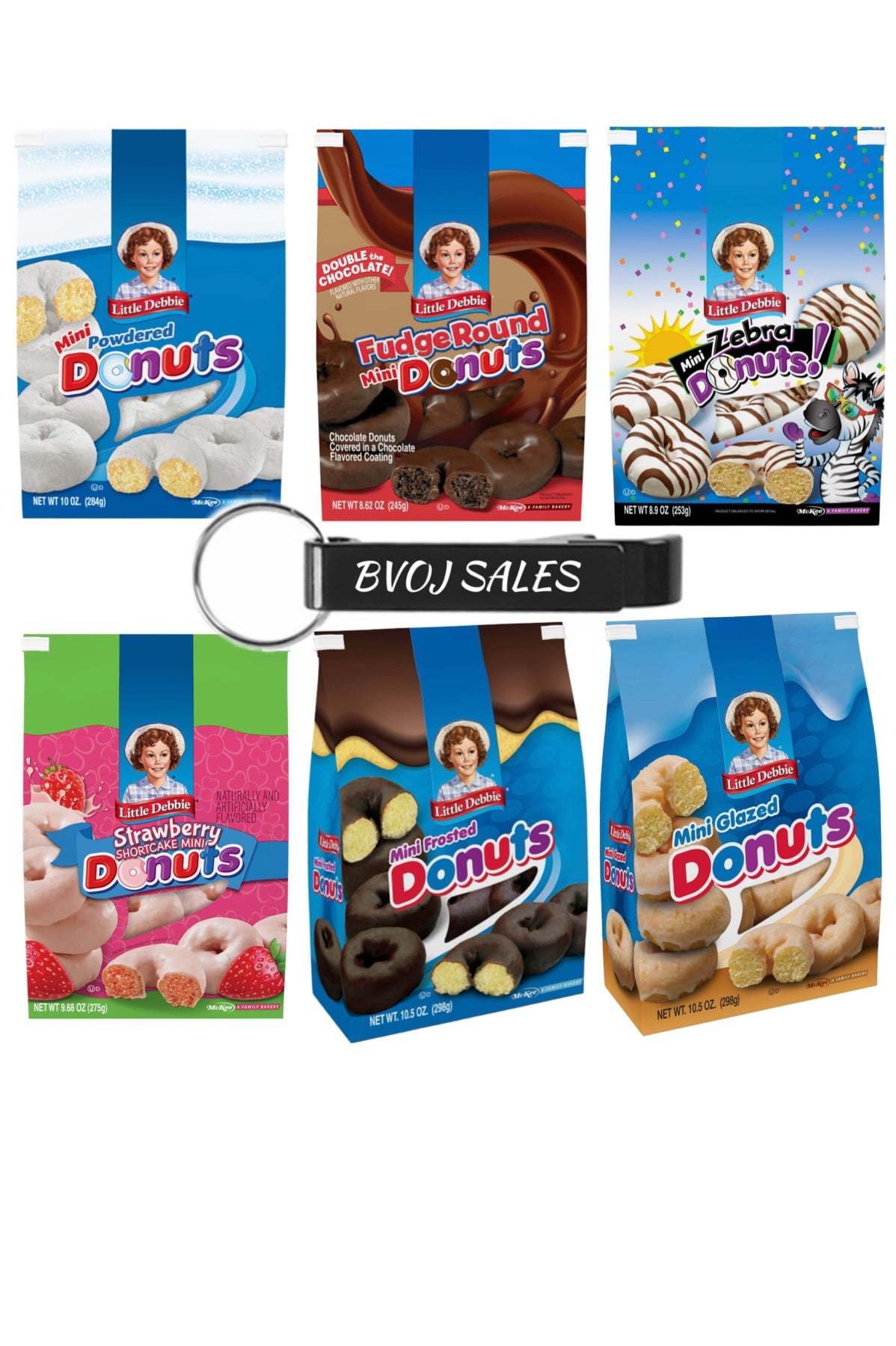 Little Debbie Powdered Mini Donuts (bagged), 10 oz 6 Pack - Walmart.com