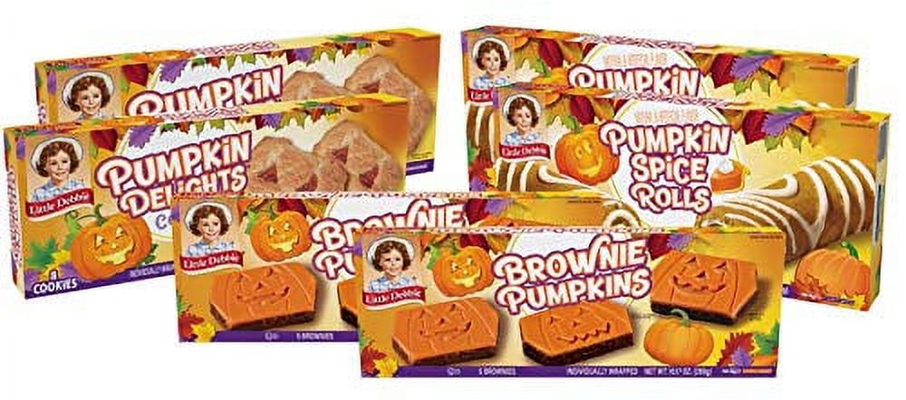 Little Debbie Pumpkin Patch Variety Pack, Pumpkin Spice, 6 Count ...