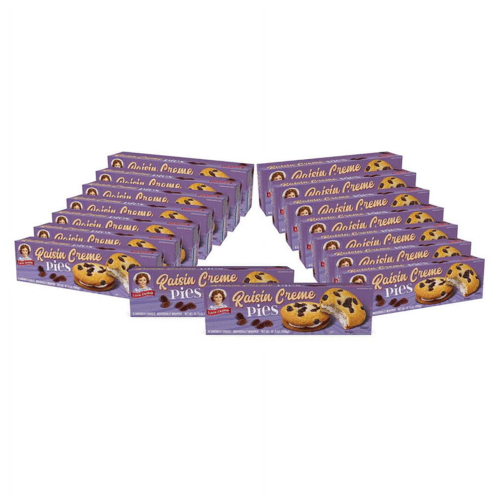 Little Debbie Raisin Crme Pies, 10.15 oz Per Box, 8 Count Per Box, 16 ...