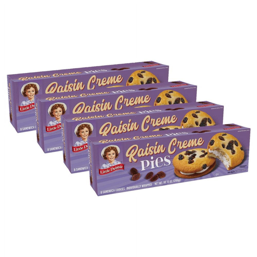 Little Debbie Raisin Creme Pies, 32 Individually Wrapped Pies, 10.15 oz ...