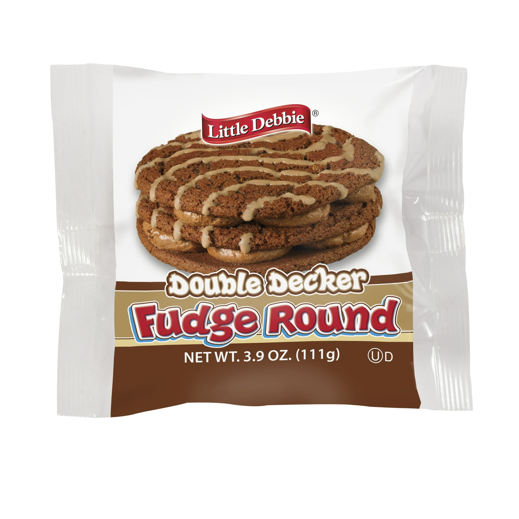 Little Debbie Single Serve Fudge Round (Double Decker), 3.9 oz- Pack of ...