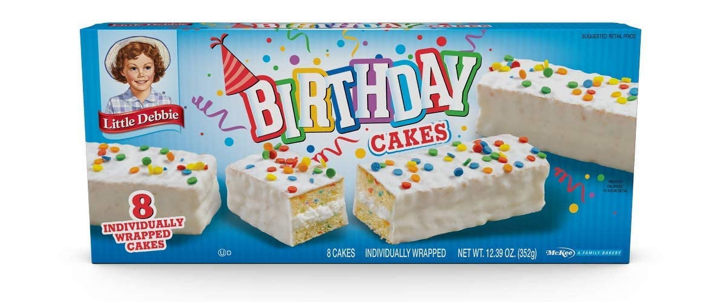 Little Debbie Snack Cakes 2 Regular Size Boxes (Birthday Cakes) - 2 ...