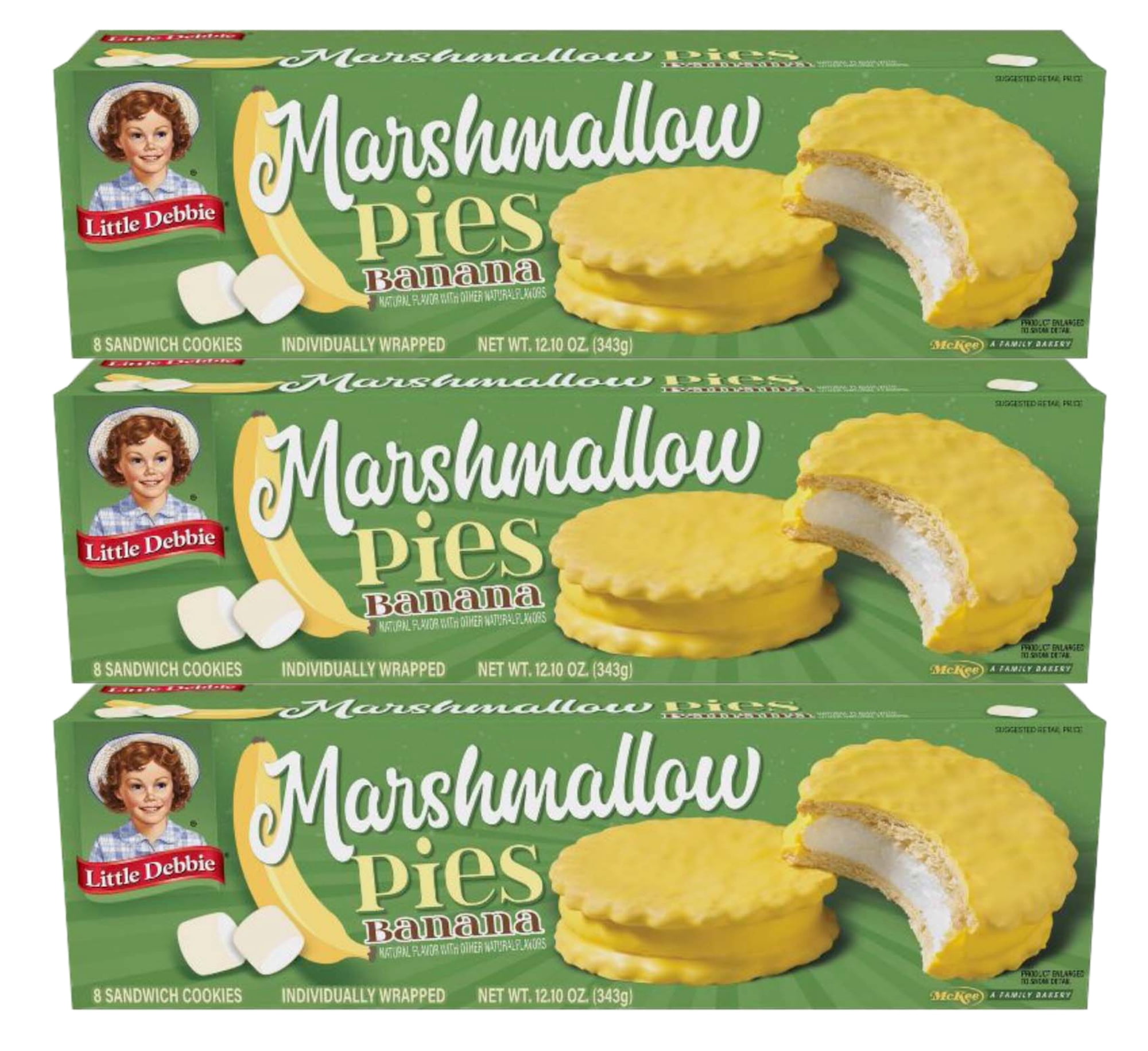 Customer reviews for Little Debbie Snacks Banana Marshmallow Pies ...