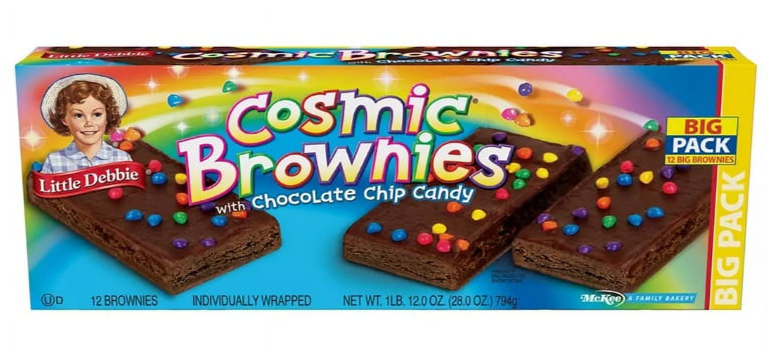 Little Debbie Big Pack Cosmic Brownies with Chocolate Chip Candy - 12 ...