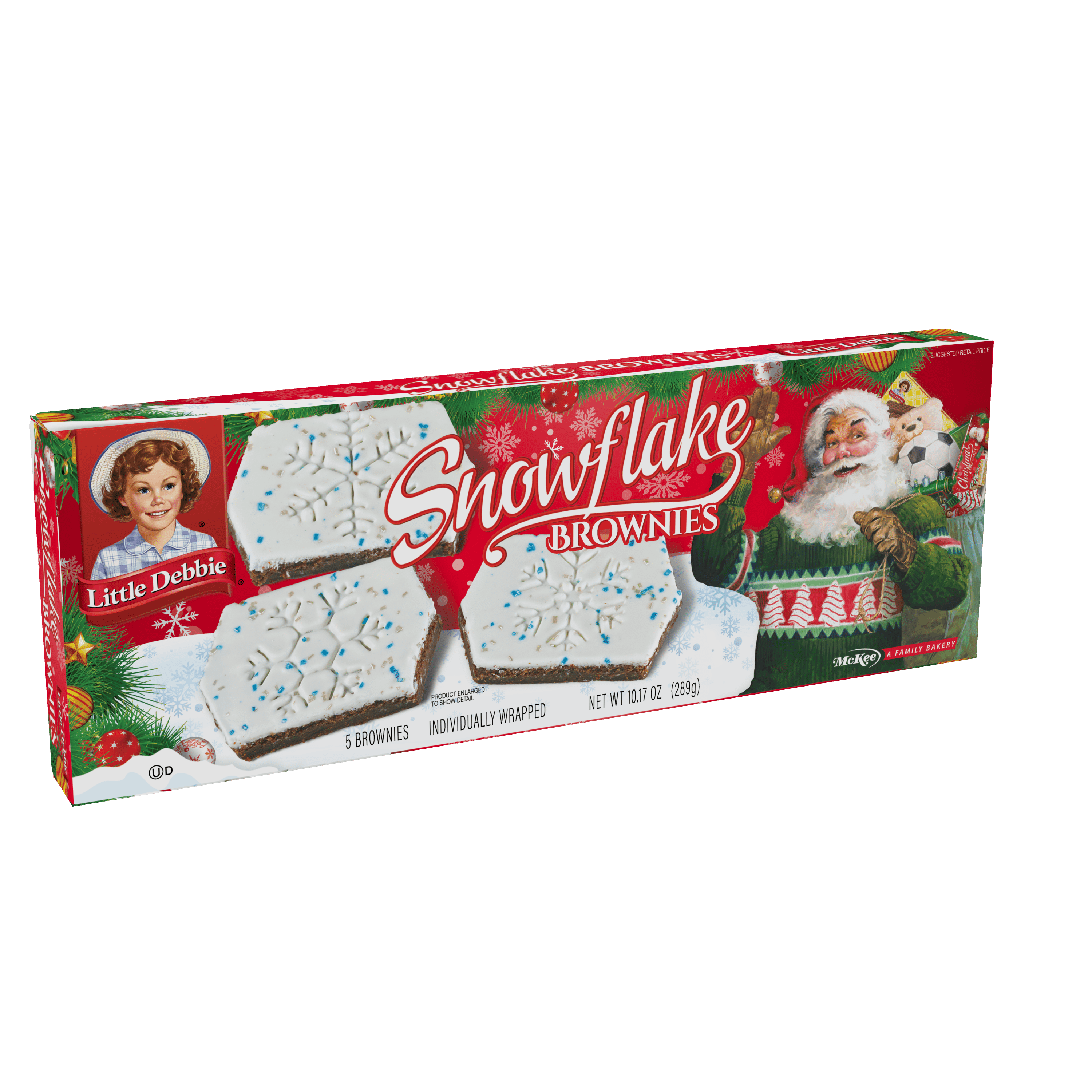 Little Debbie Snowflake Brownies, Full Case of 16 Boxes, 80 ...