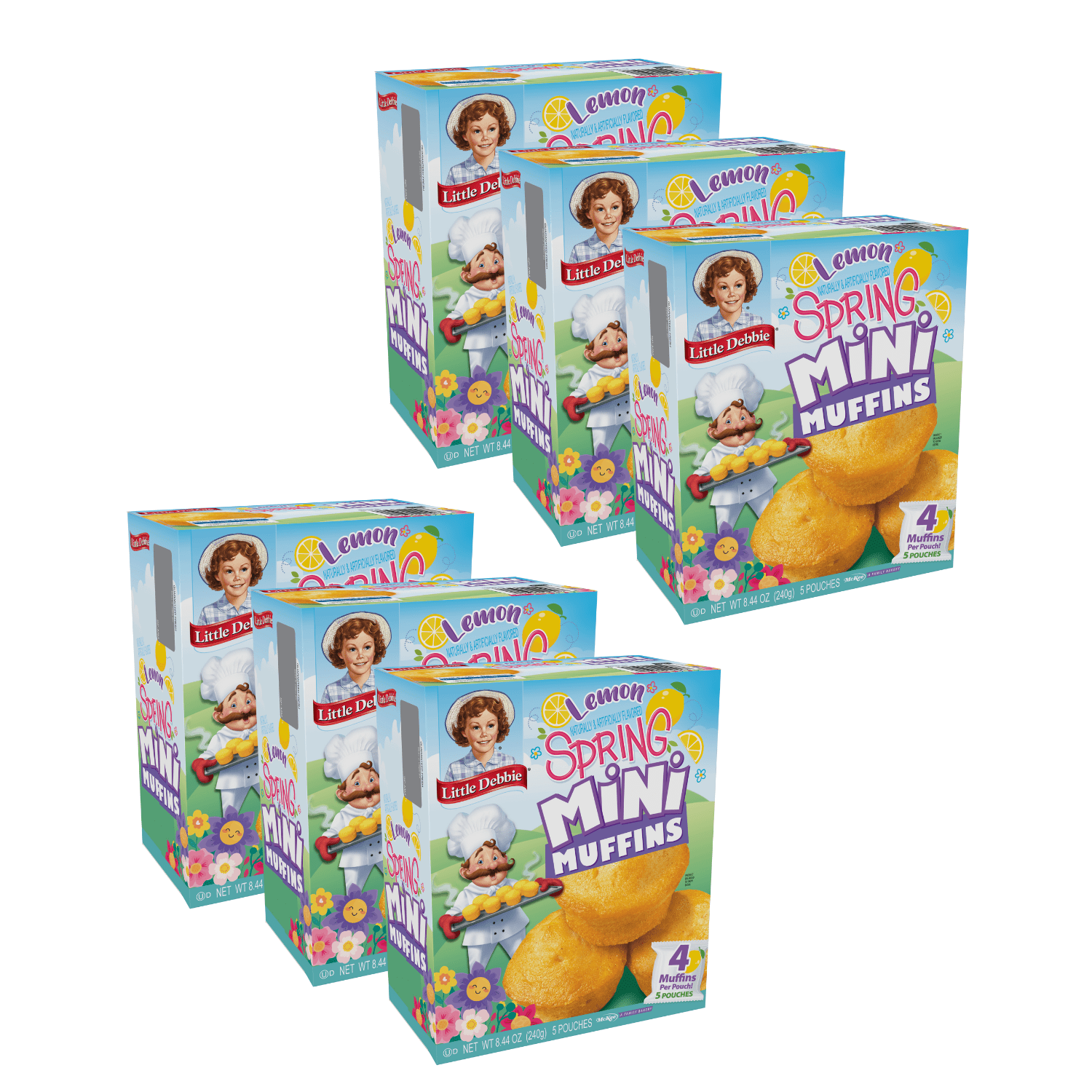 Little Debbie Spring Mini Muffins, Lemon Flavored, 6 Boxes - Walmart.com