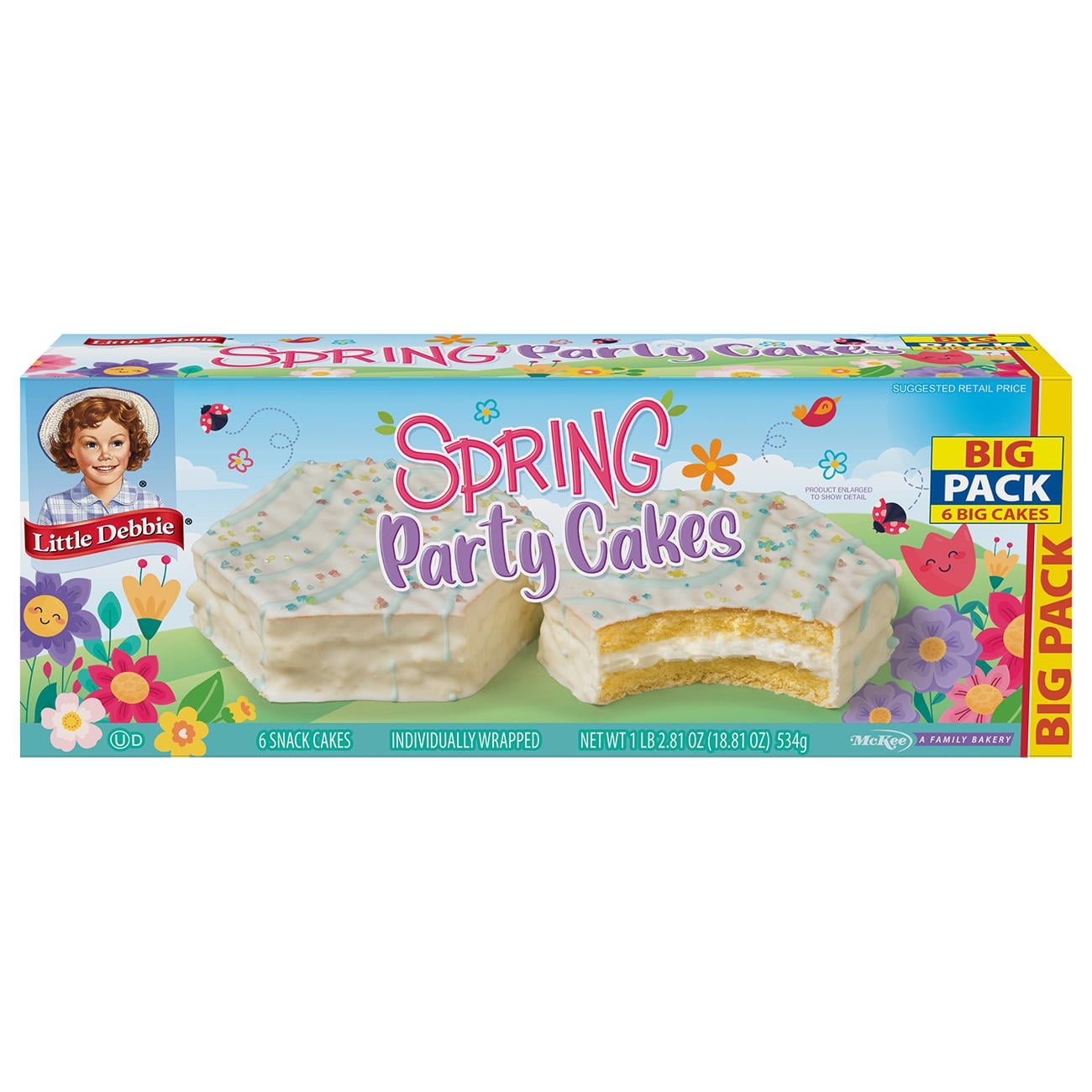 Little Debbie Spring Party Snack Cakes - Big Pack - 6 ct - Walmart.com
