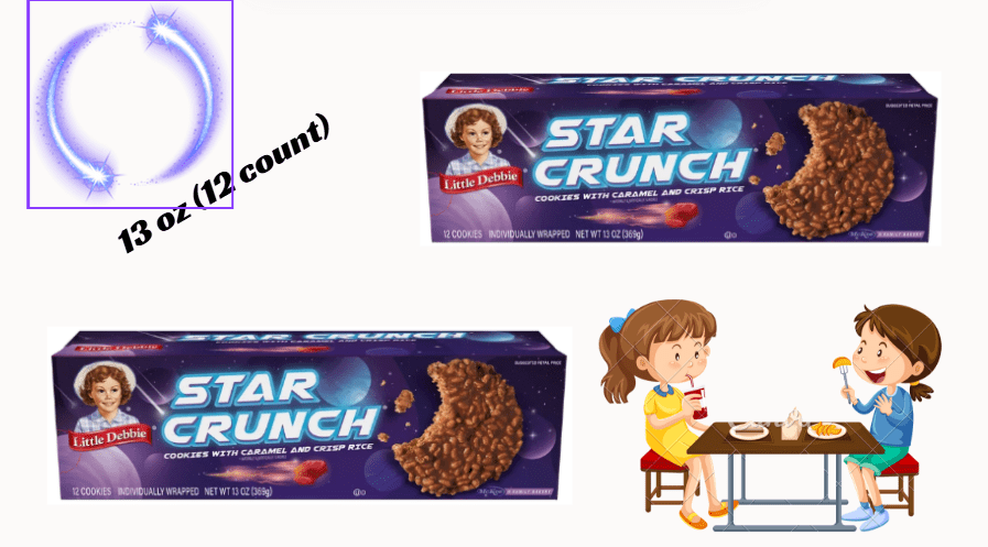 Little Debbie Star Crunch Cosmic Snacks, 12 Count, 13 oz Box - Walmart.com