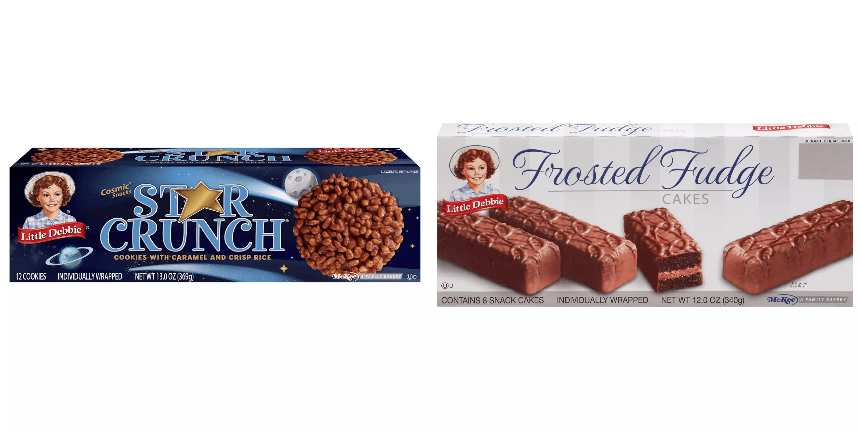 Little Debbie Star Crunch Cosmic Snacks Cookies, 12 ct&Little Debbie ...