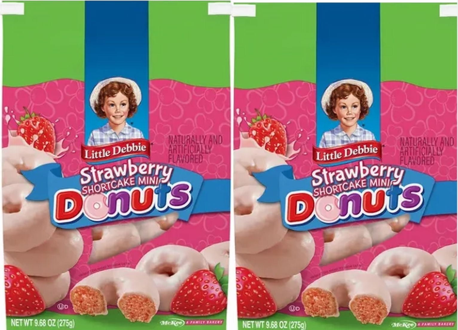 Little Debbie Strawberry Shortcake Mini Donuts pack of 2 - Walmart ...
