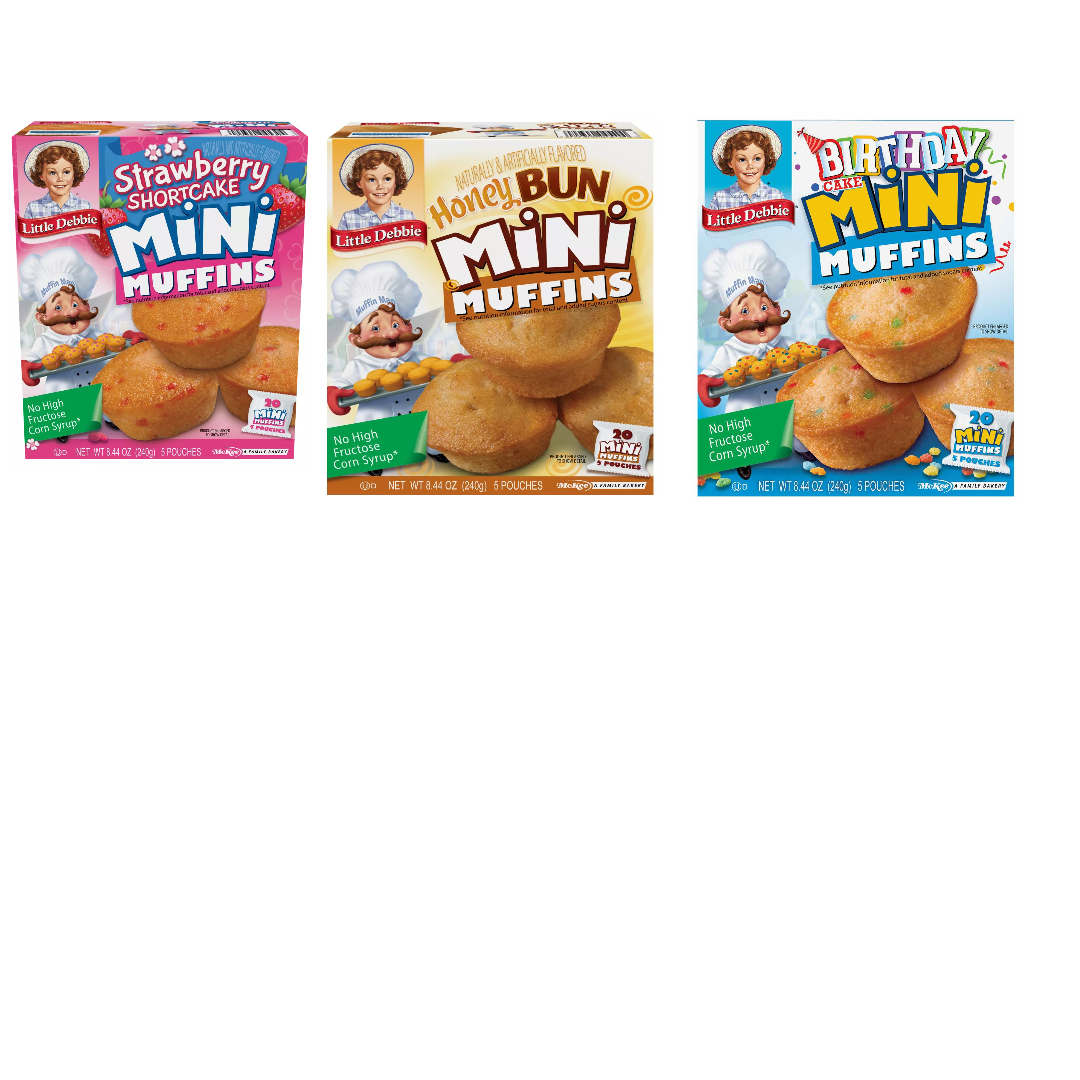 Little Debbie Strawberry Shortcake Mini Muffins, 5 ct&Little Debbie ...