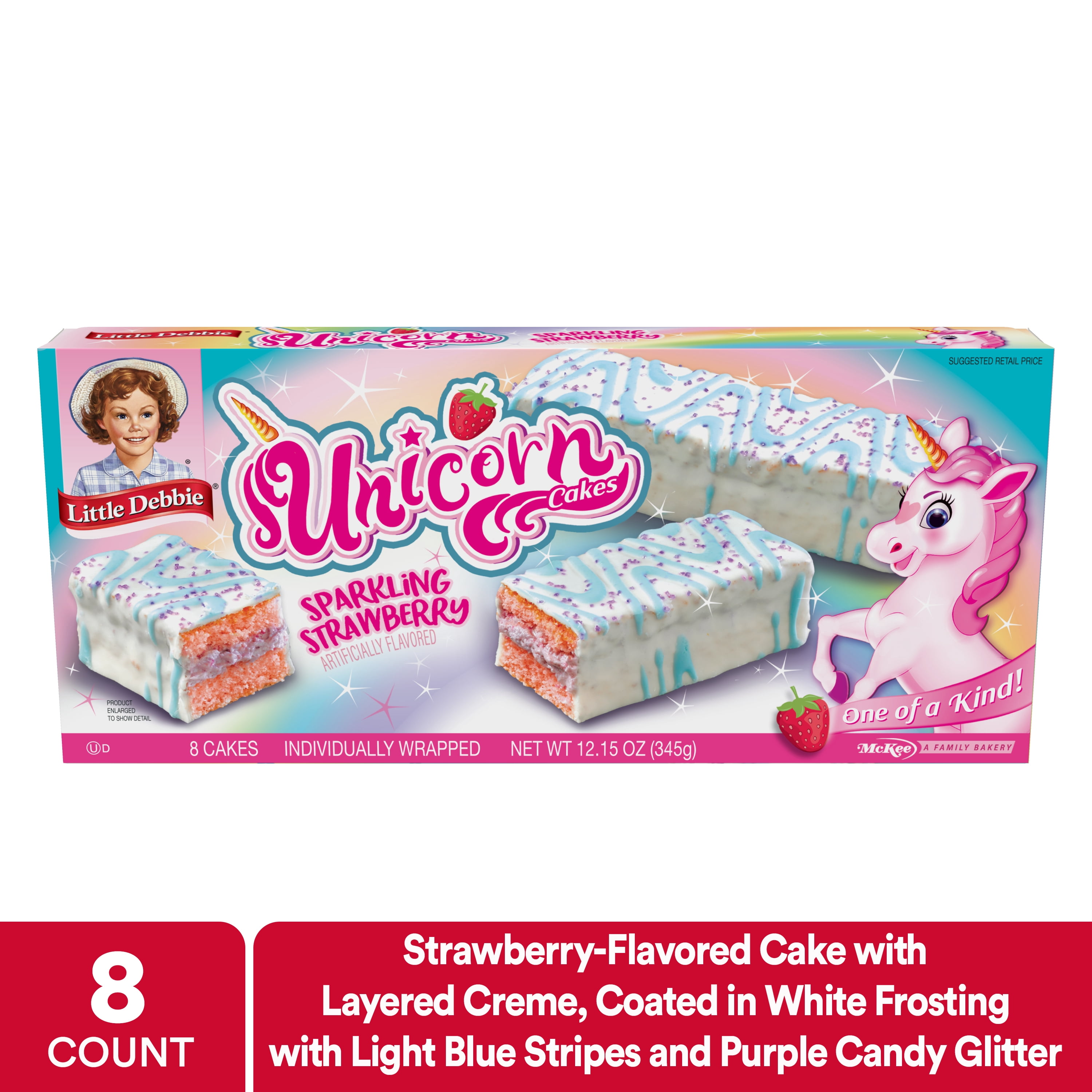 Little Debbie Birthday Party Snack - Strawberry Unicorn Cakes Bakery ...