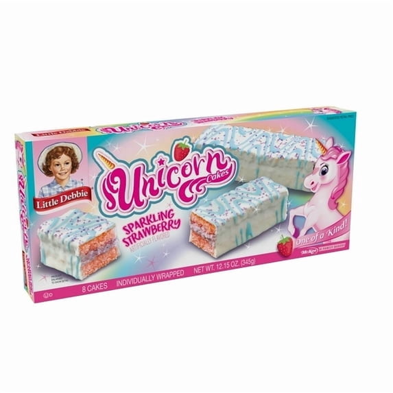 Little Debbie Strawberry Unicorn Cakes, 8 Count, 12.15 oz - Walmart.com