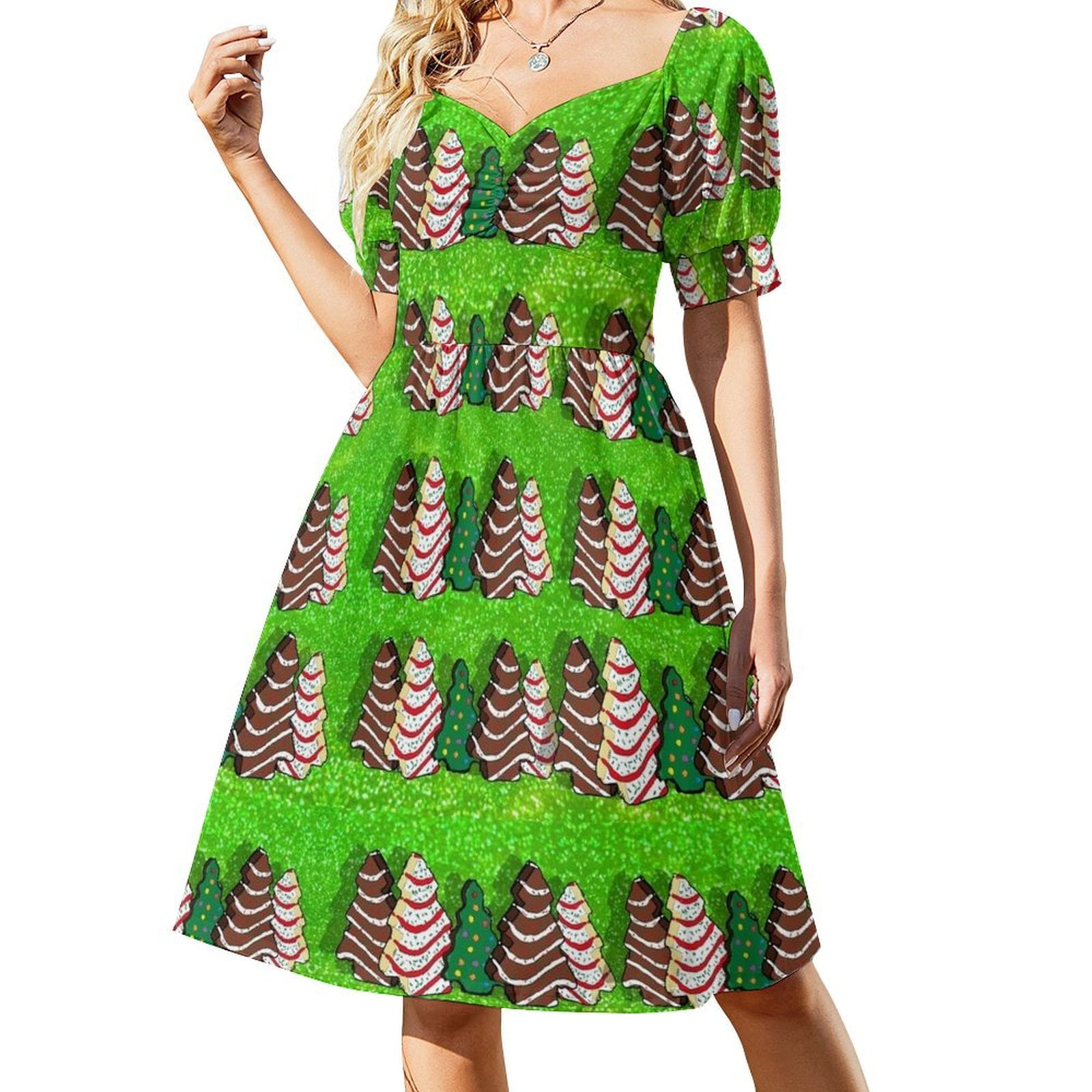 Little Debbie Tree cakes Sleeveless Dress women's clothing summer 2025 ...