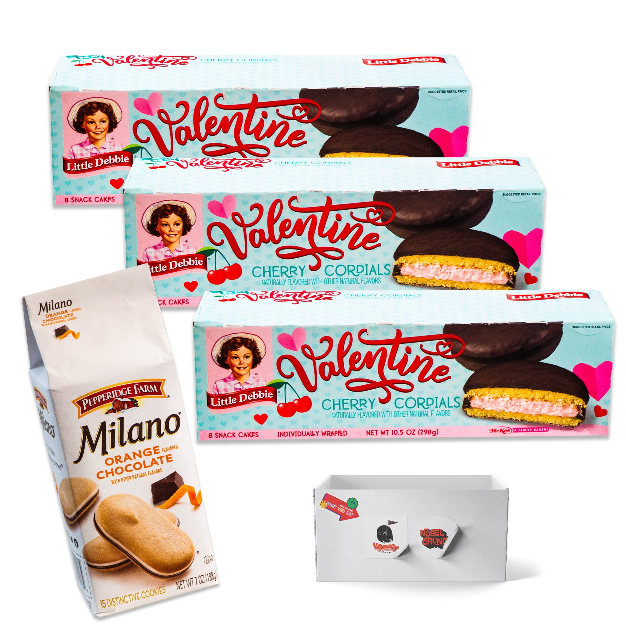 Little Debbie Valentine Cherry Cordials (3 packs, 8ct - 24 total ...
