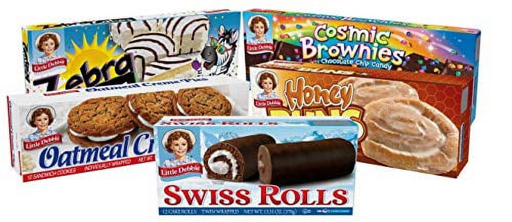 Little Debbie Snack Food Variety Pack - Nutty Buddy, Oatmeal Creme Pies ...