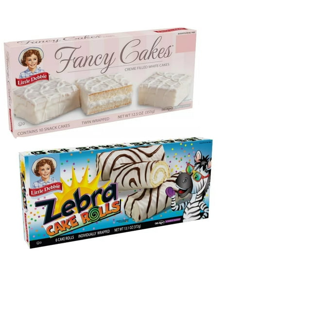 Little Debbie combo pack featuring Fancy Cakes, Twin Wrapped and Zebra ...