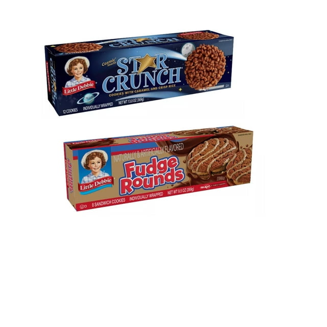 Little Debbie combo pack featuring Star Crunch Crisp Snacks and Fudge ...