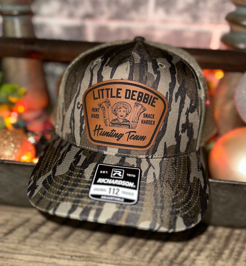 Little Debbie hunting club Leather Patch Hat - Walmart.com