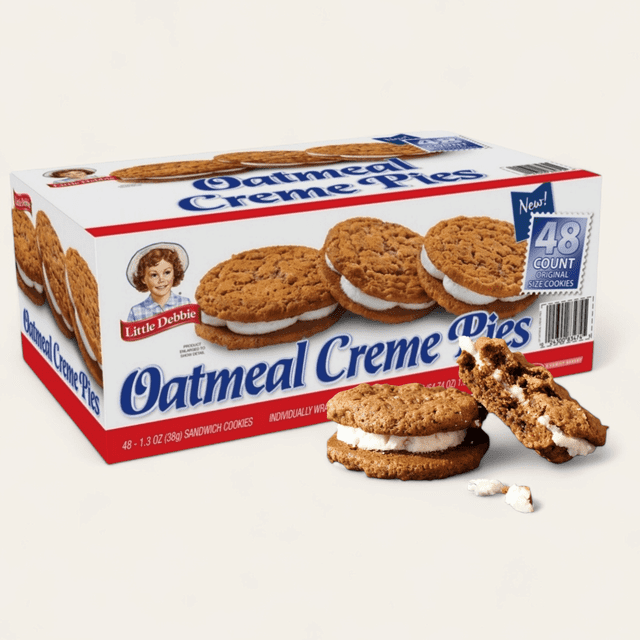Little-Debbie oatmeal creme pie, 48 Count - Walmart.com