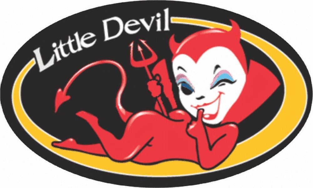 Little Devil - 3 1/2" X 2 1/2" - Sticker - Walmart.com
