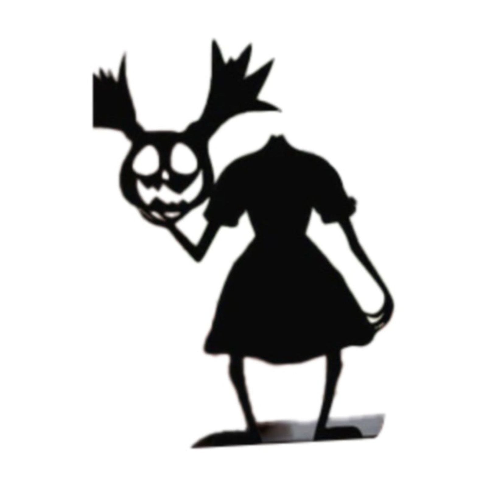 Little Devil Halloween Decorations Black Metal Yard Signs With Stakes ...