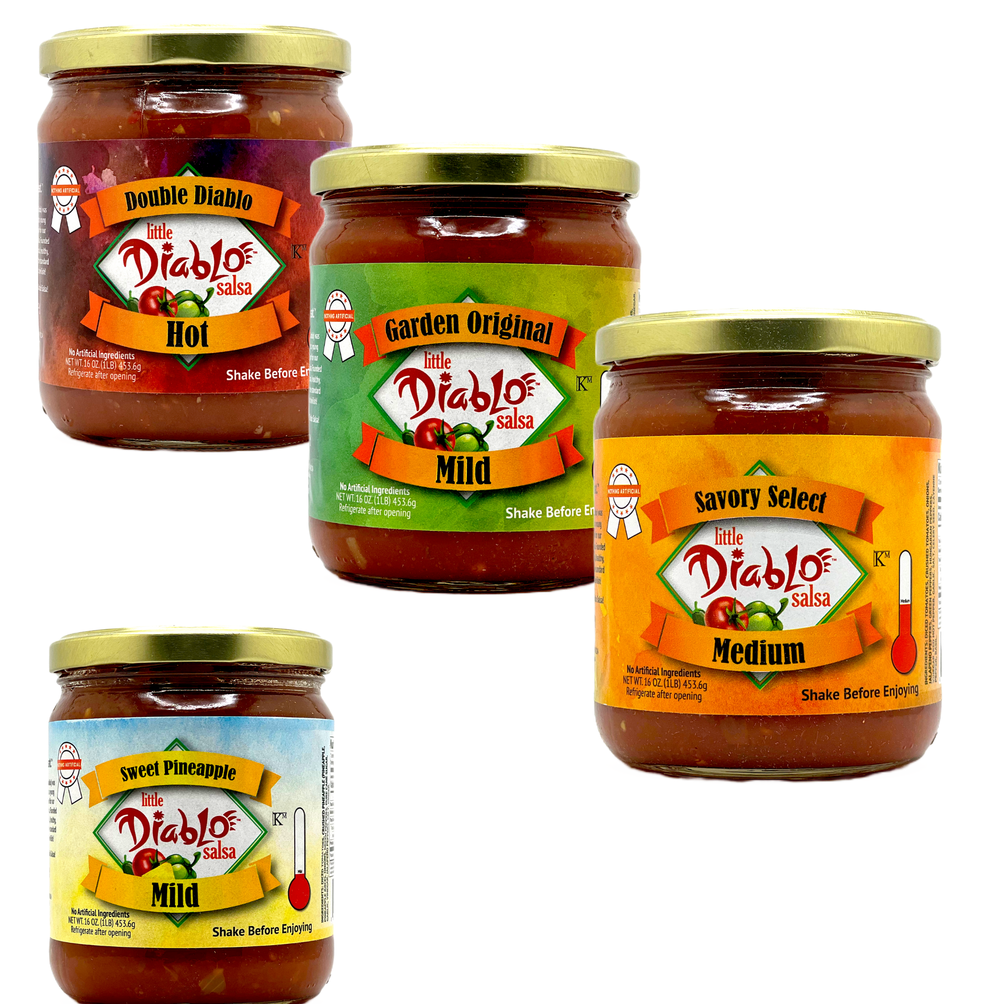 Little Diablo Salsa Party Pack- 16 oz - Walmart.com