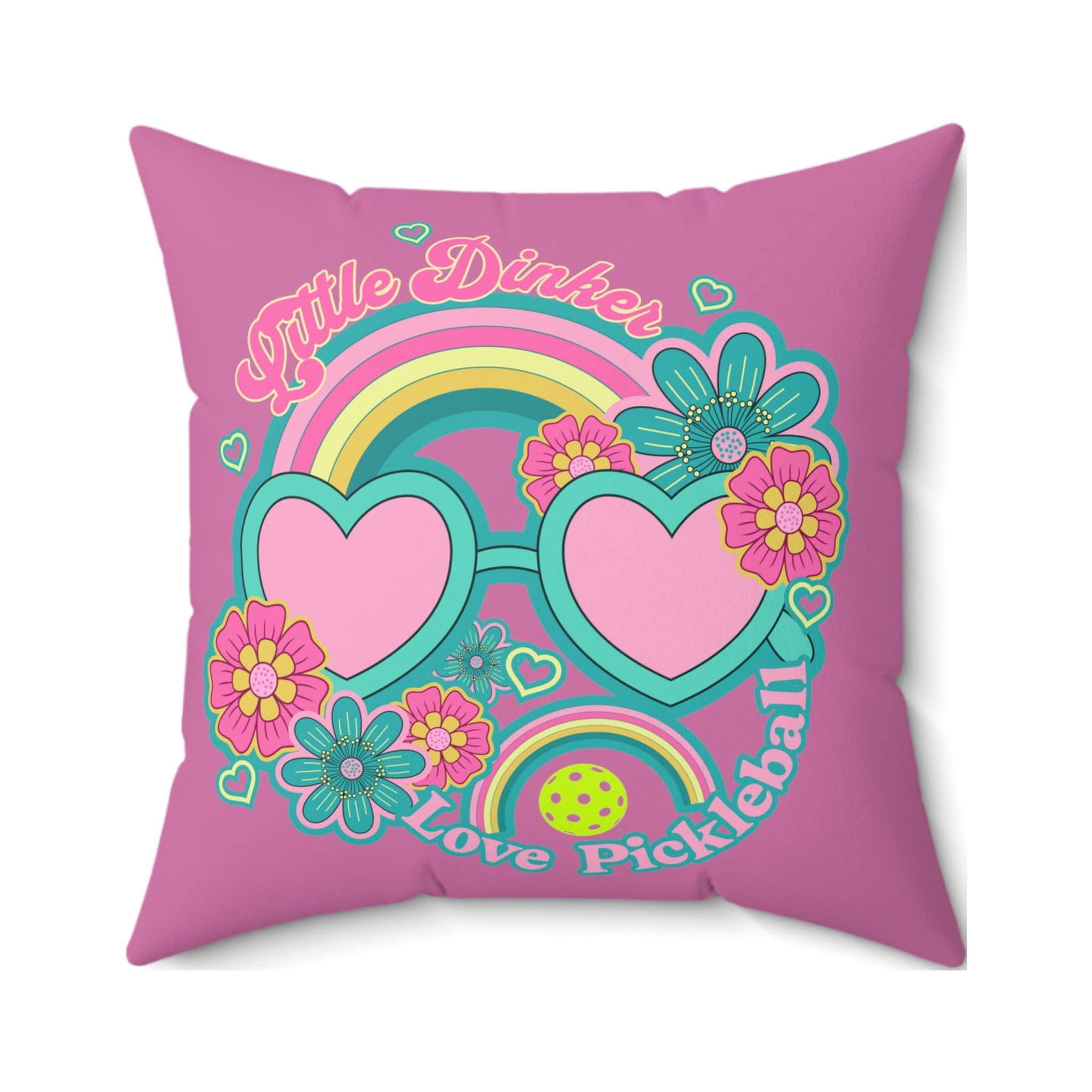 Little Dinker For The Baby Pickleball Player Pink Decorative Pillow ...