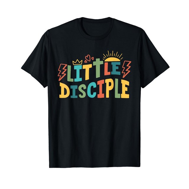 Little Disciple Kids Christian Toddler Religious Youth Jesus T-Shirt ...