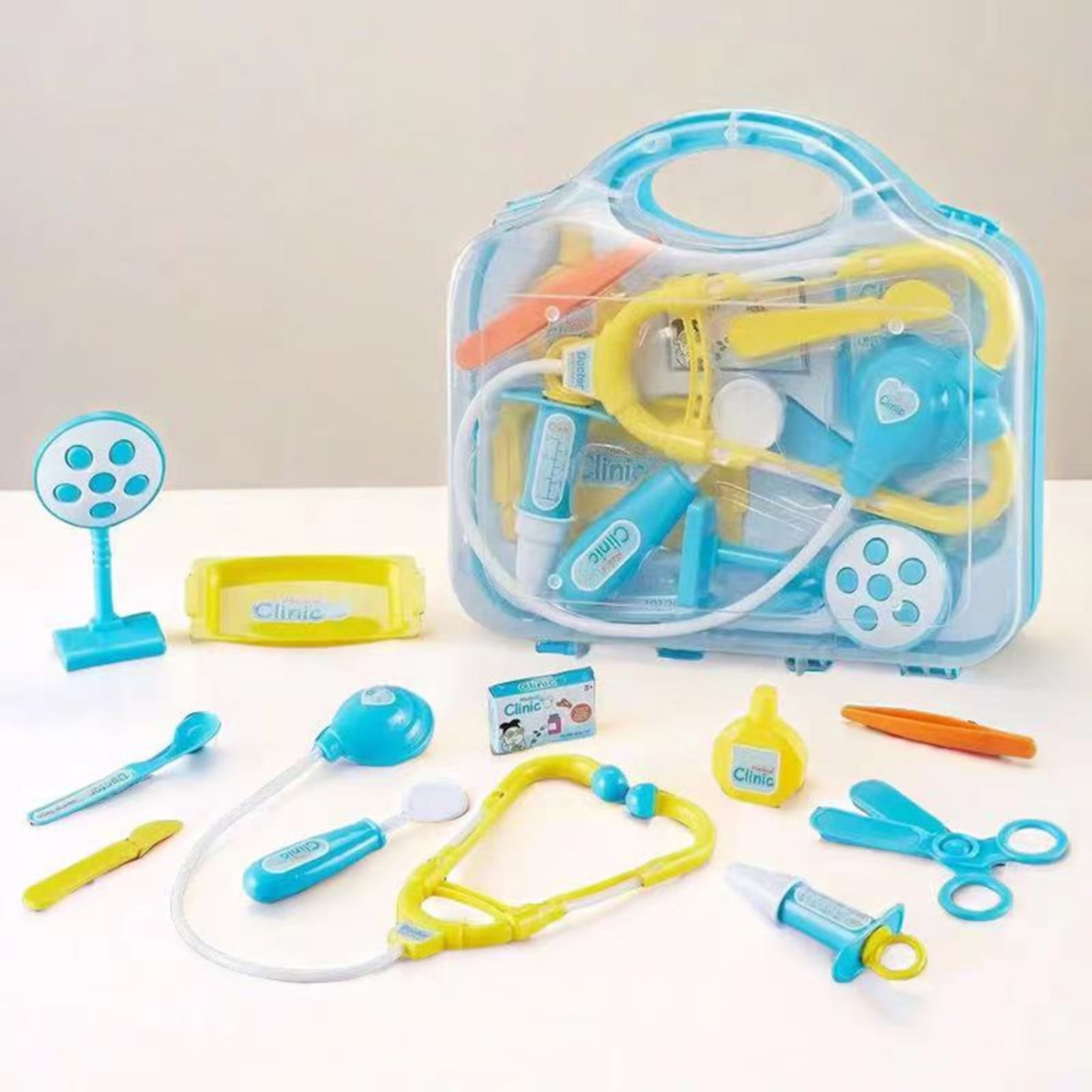Little Doctor Toy Stethoscope Injection Set Children's Medical Box 12 ...