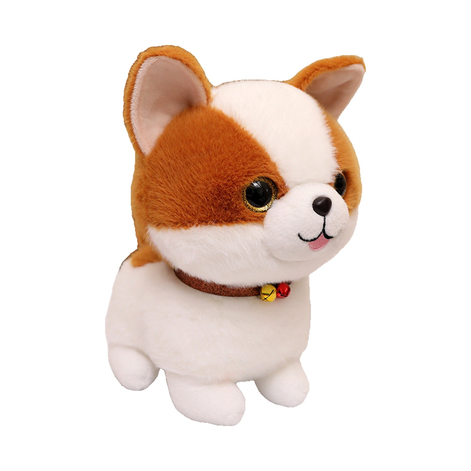 Little Dog with Bell, Soft Plush Bear Doll Stuffed Animal Toys Decor ...