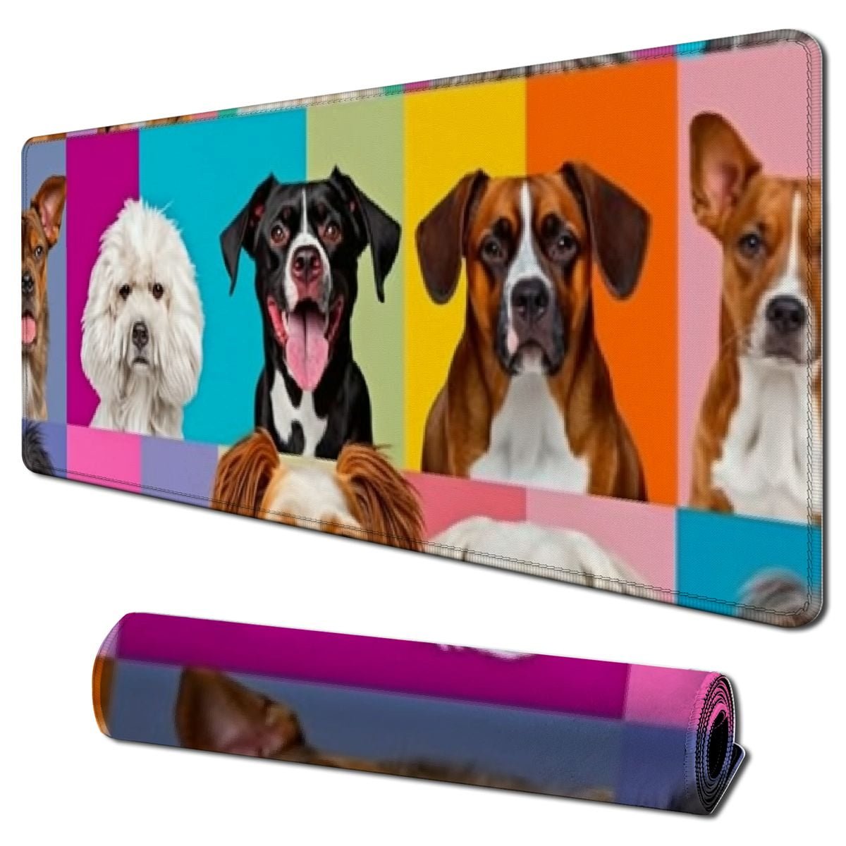 Little Dogs Mouse pad, Cute Doggies Mousepad, The Different Purebred ...