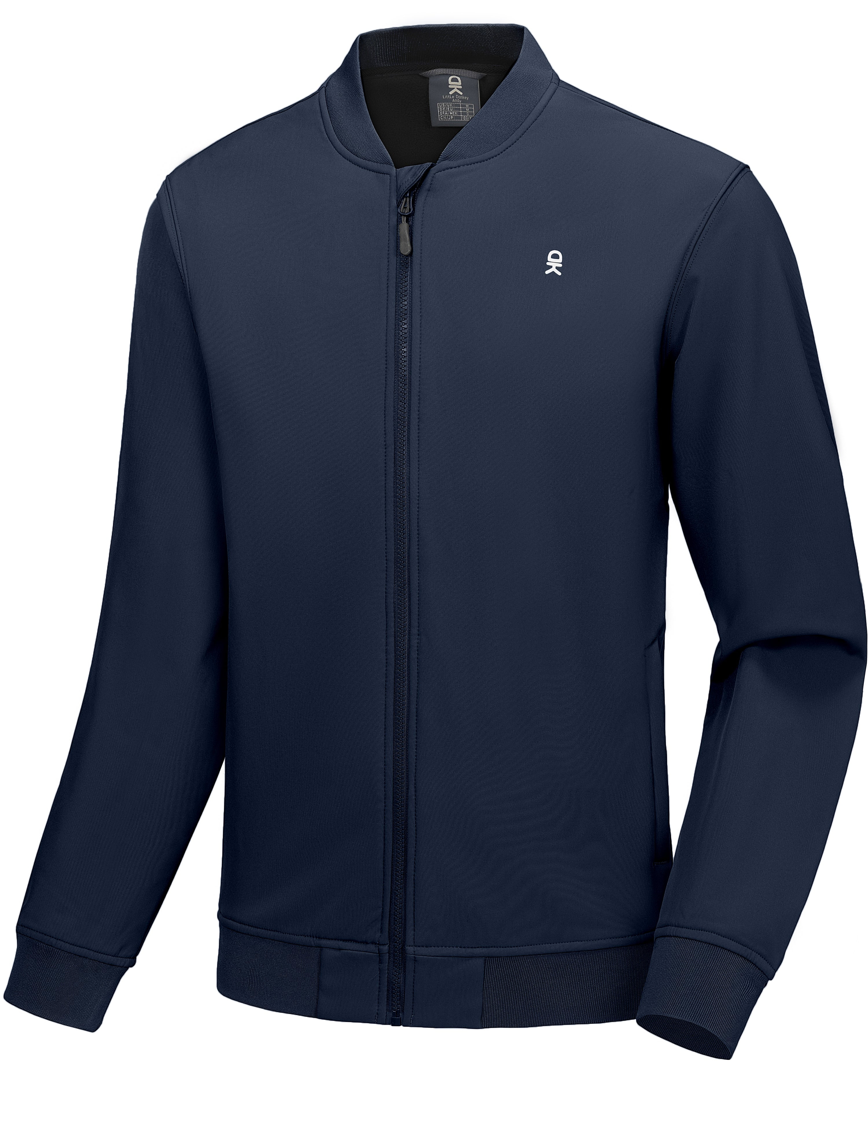 Little Donkey Andy Men's Fleece Lined Bomber Jacket Lightweight ...