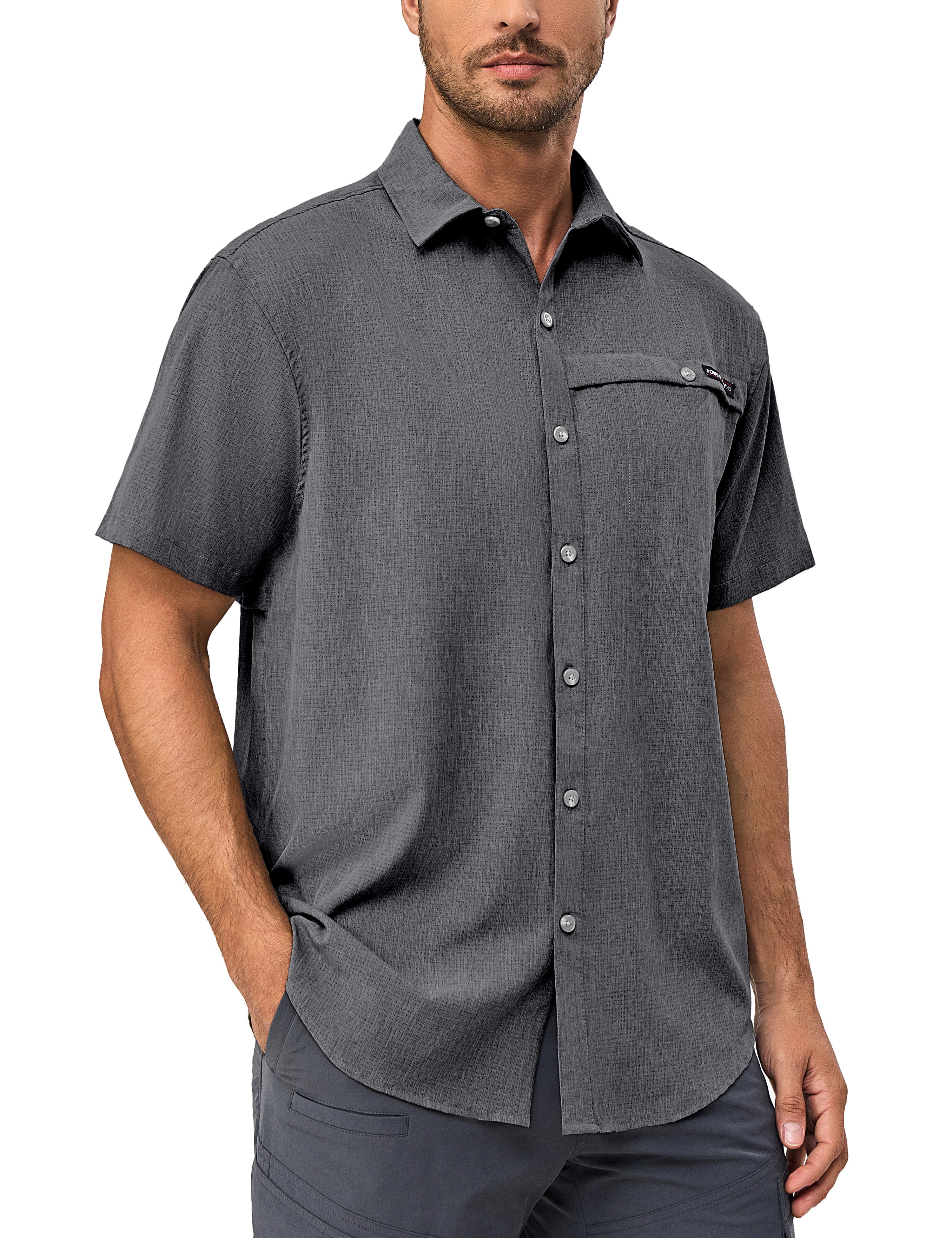 Little Donkey Andy Men's Lightweight UPF 50+ Short Sleeve Shirt ...