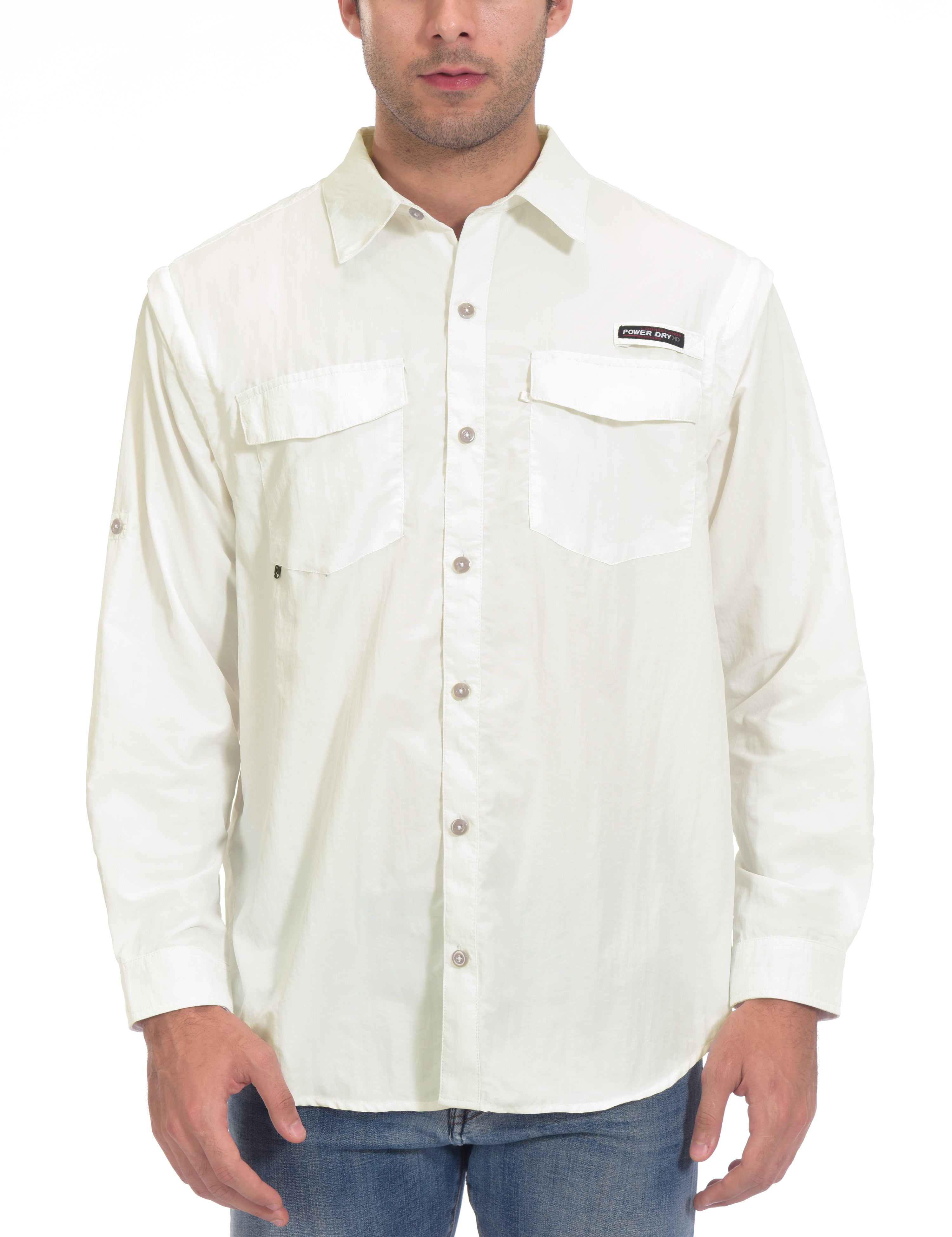 Little Donkey Andy Men's Long Sleeve Fishing Shirt with Detachable ...