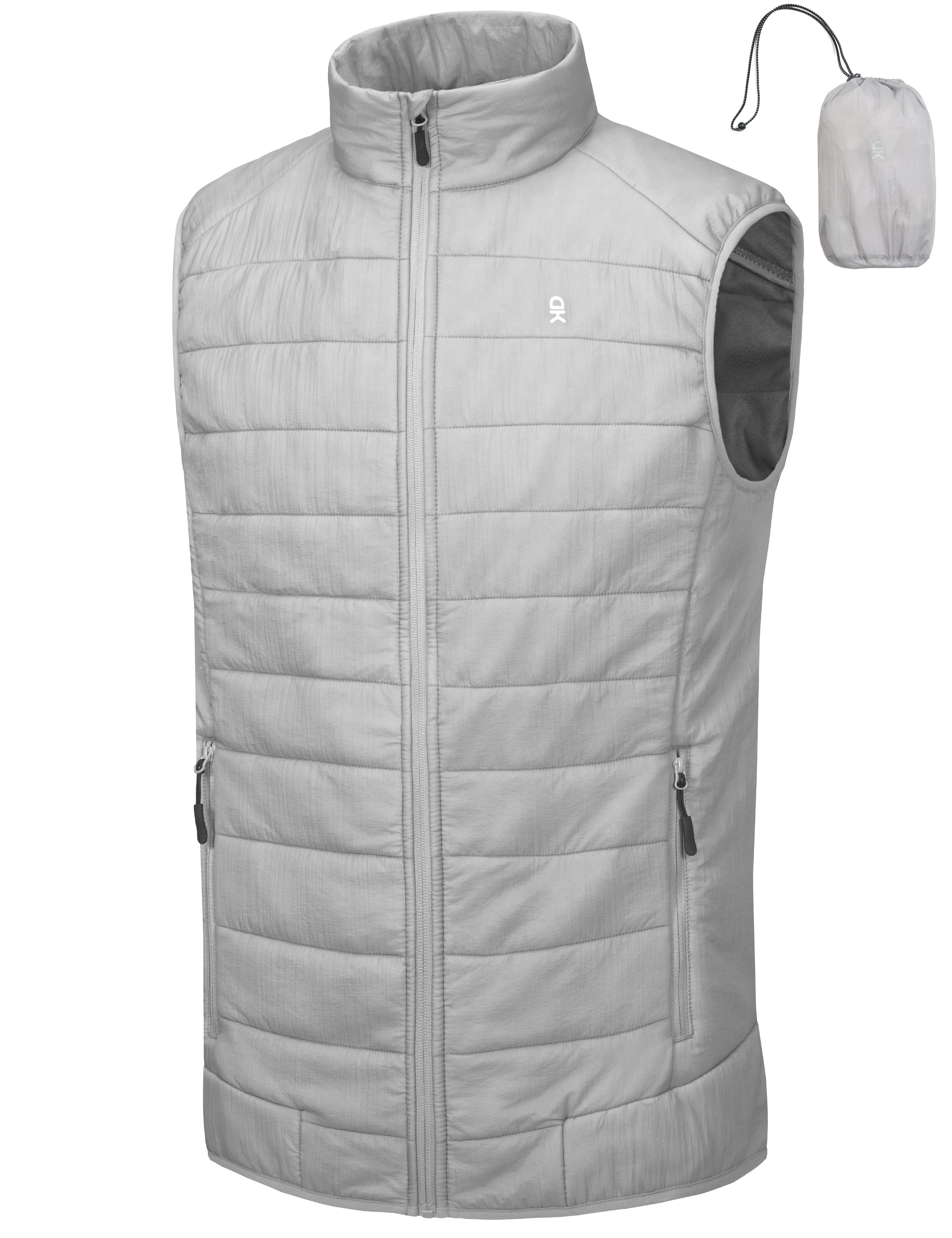 Little Donkey Andy Men's Packable Lightweight Puffer Vest with Recycled ...