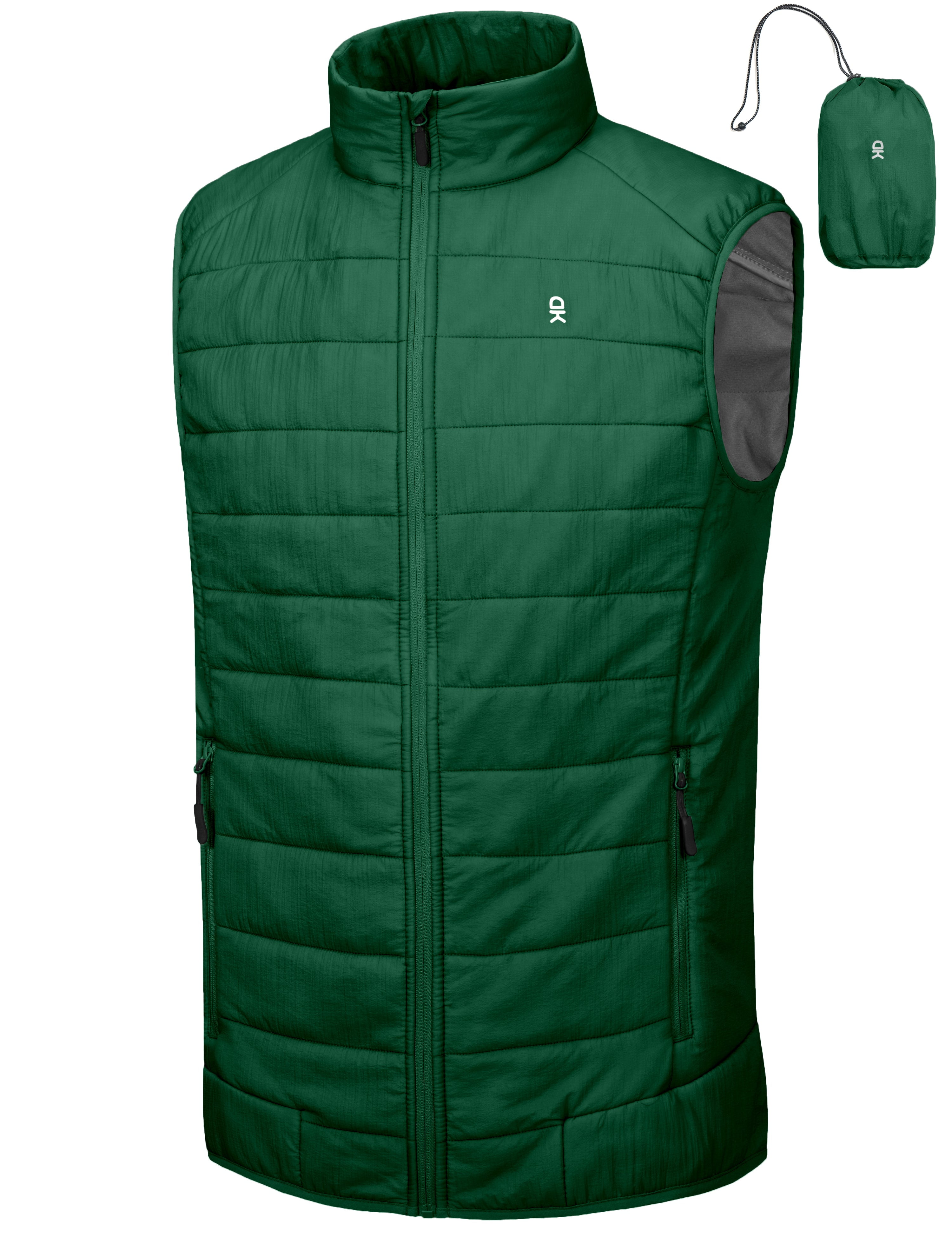 Little Donkey Andy Men's Packable Lightweight Puffer Vest with Recycled ...