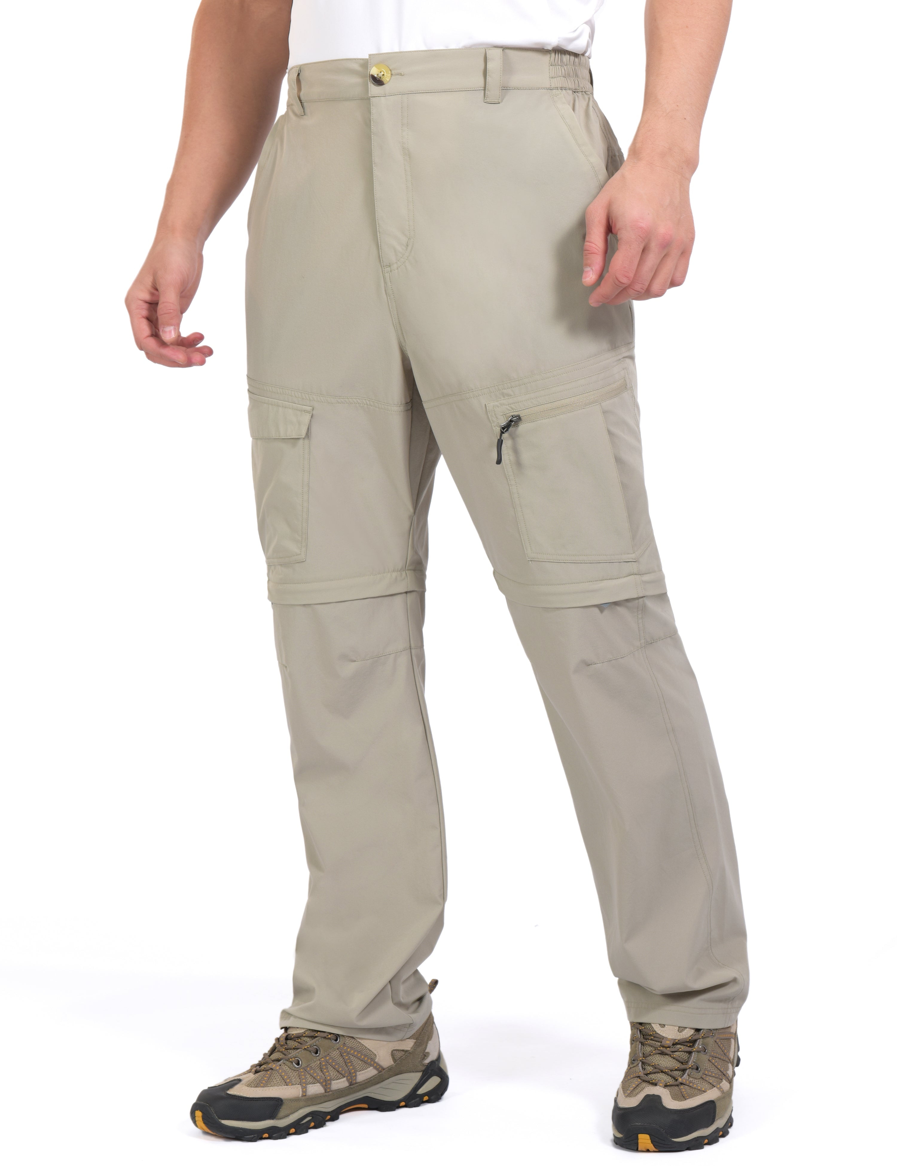Little Donkey Andy Men's Quick-Dry Lightweight Hiking Pants, Cargo Zip ...