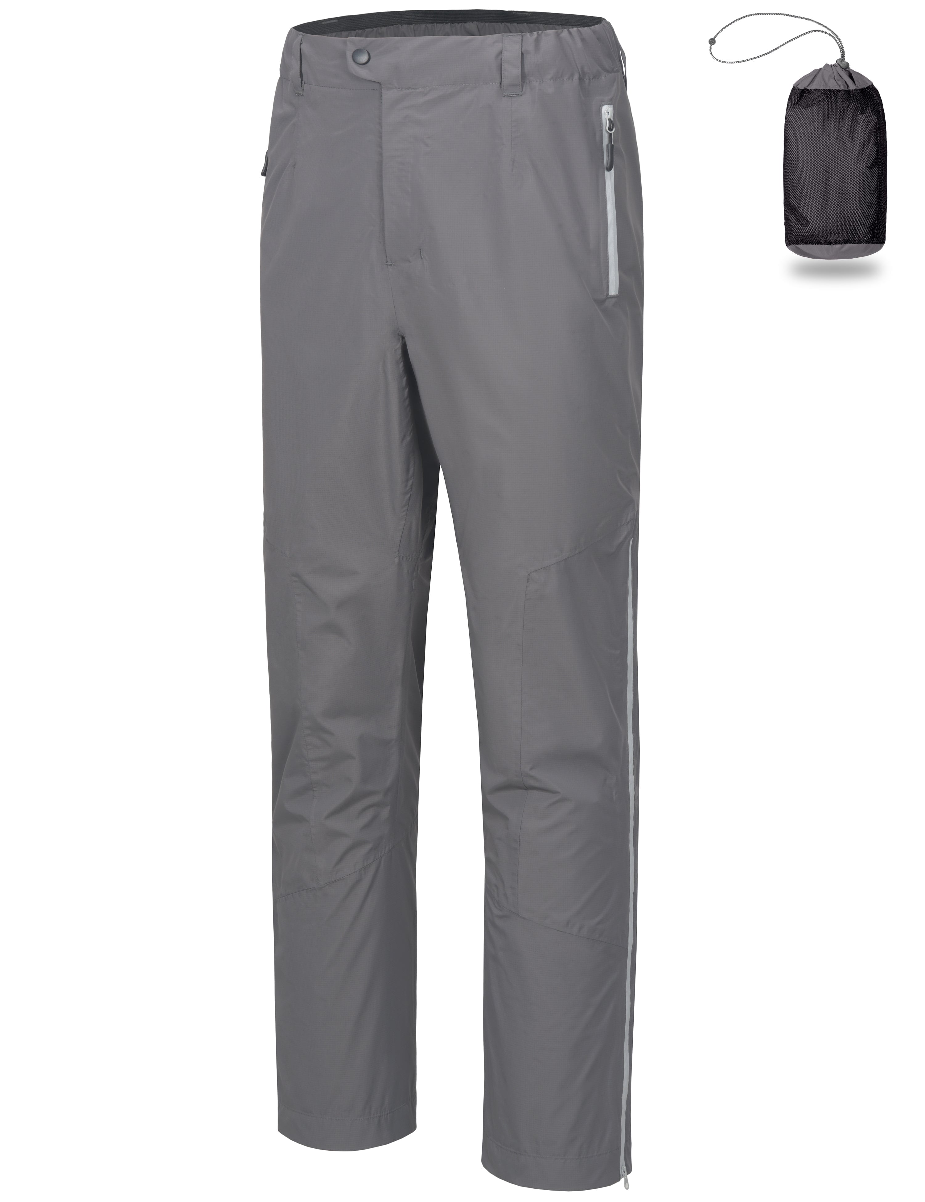 Little Donkey Andy Men's Rain Pants Waterproof Overpants Lightweight ...